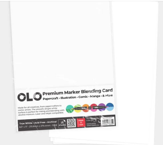 Global Creative - OLO Premium Marker Blending Card – 25 Sheet – Scrapp'n Savvy