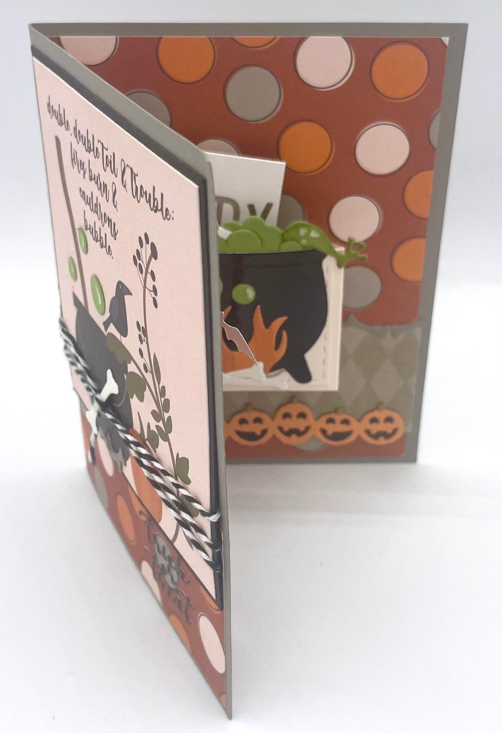Karen Burniston - Card Kits - Witch and Cauldron Pop-up Card – Scrapp'n ...