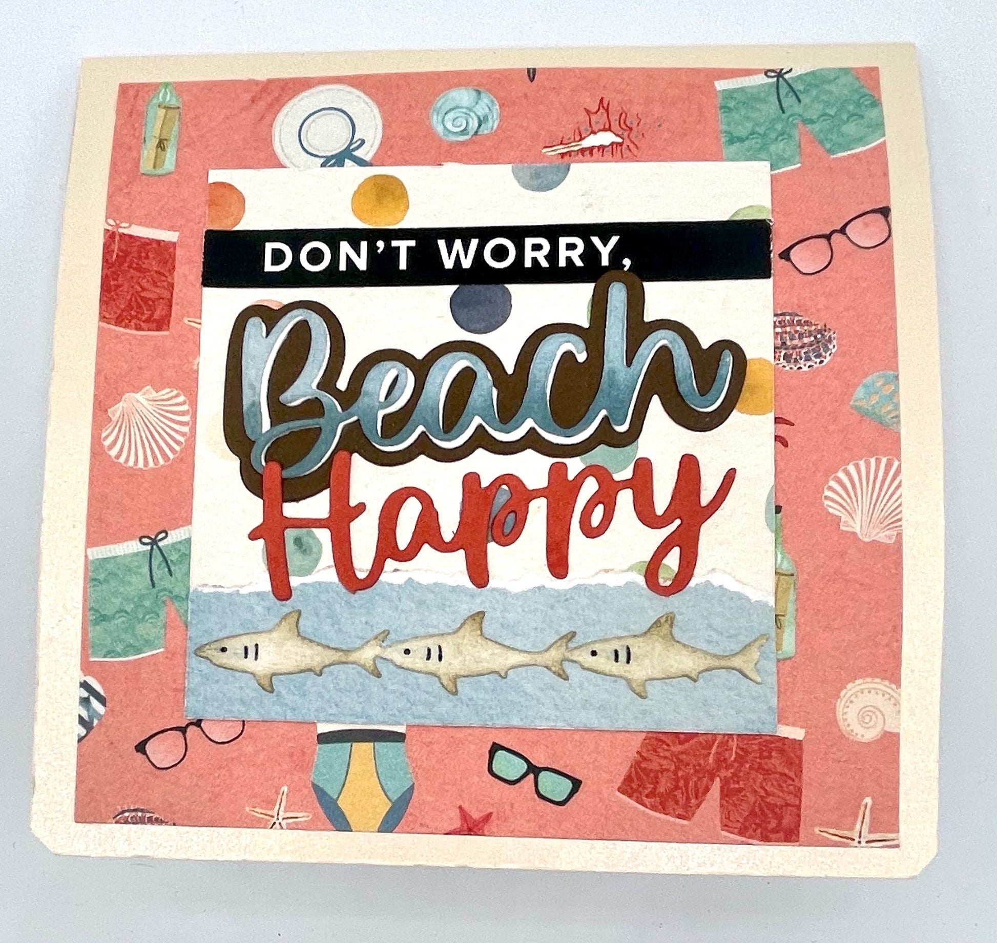 Karen Burniston - Card Kits - Beach Hut Pop-up Card – Scrapp'n Savvy