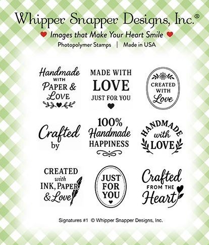 Whipper Snapper Designs - Clear Stamps - Signatures #1 – Scrapp'n Savvy
