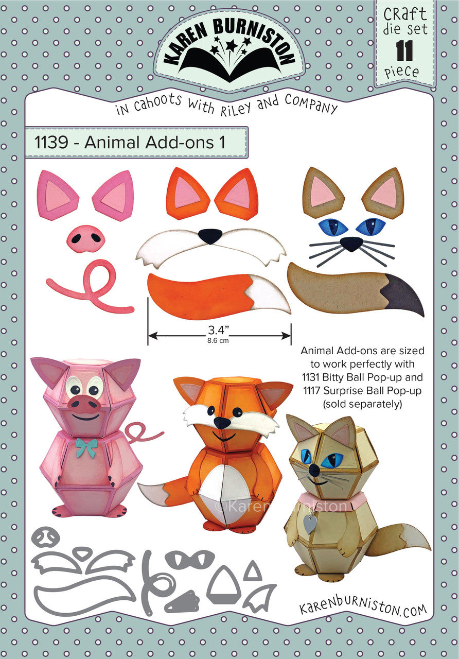 1139 Karen Burniston - Animal Add-Ons 1 – Scrapp'n Savvy