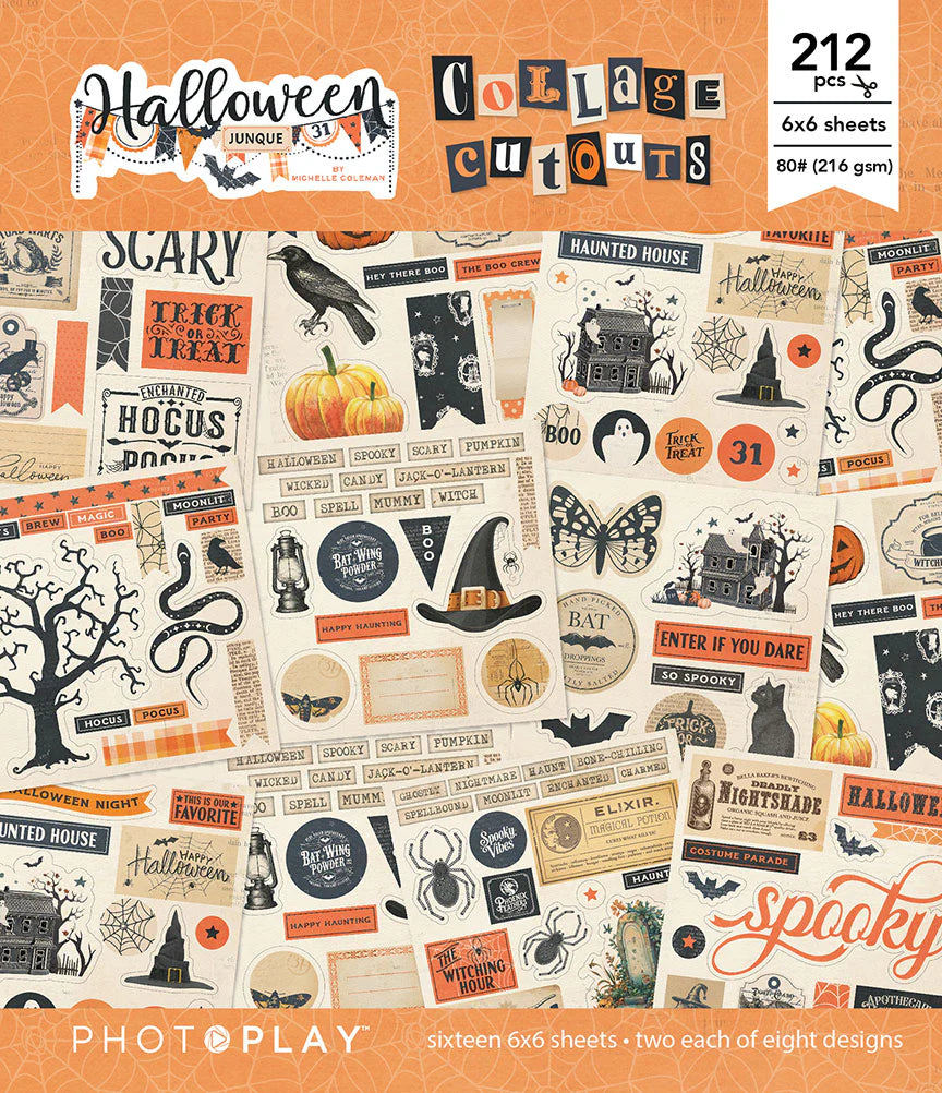 Photo Play - Halloween Junque - Collage Cutouts Paper Pack – Scrapp'n Savvy