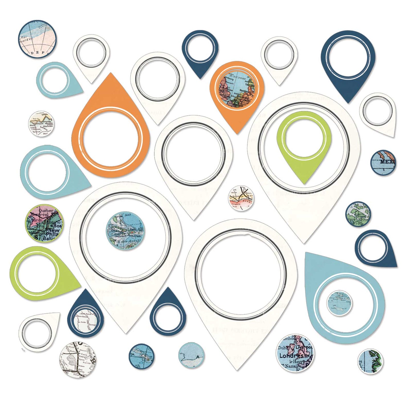 49 & Market - Vintage Artistry Everywhere - Chipboard Geo Frames ...